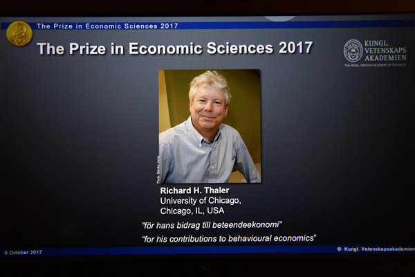 Richard H. Thaler wins 2017 Nobel Prize in Economics - World - Chinadaily.com.cn