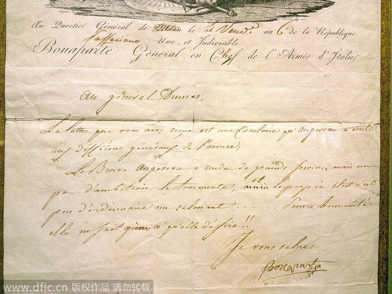 A glimpse into Napoleon displayed in China[5]- Chinadaily.com.cn