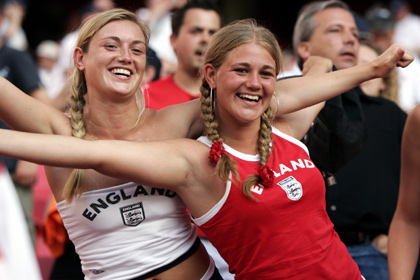 Snapshots of Euro 2004 stands