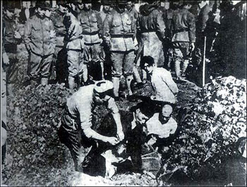 Chinese buried alive