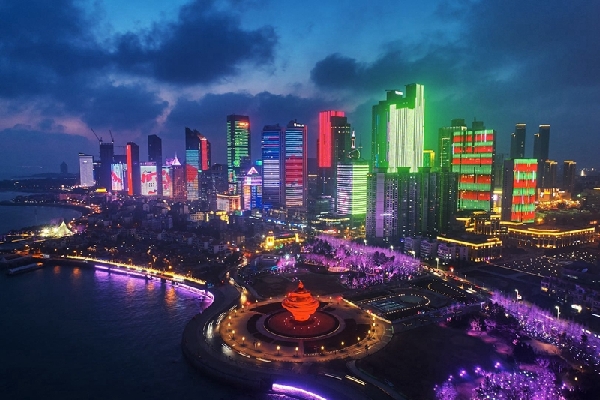 Qingdao lights the night, welcoming New Year[3]